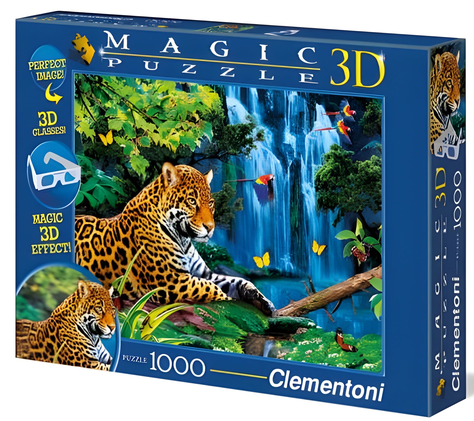 Jaguar Jungle w/ 3D Glasses – 1000 Piece Puzzle (Clementoni) – Puzzle House